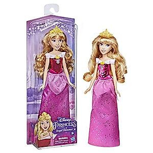 Disney Princess Royal Shimmer Aurora Doll, Fashion Doll with Skirt and Accessories, Toy for Kids Ages 3 and Up, Pink