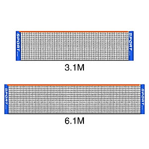Portable Badminton Net Set for Tennis, Soccer Tennis, Kids Adult Volleyball Training Net Indoor/Outdoor Sports Net for Garden Court Beach Backyard