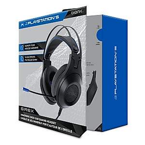Bionik Sirex Gaming Headset with Mic for PS5: 50MM Drivers, Memory Foam, Mute Switch, Adjustable Head Beam, PS4/Xbox Series XS/Nintendo Switch OLED/PC/Mac