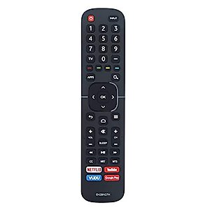 EN2BN27H Replacement Remote Control Compatible with Hisense Smart TV 32H5500F 40H5500F 40H5570F 40H5580F 40H5590F 32H56G 40H56G 50Q7G 55Q7G 65Q7G 32H5520F 75Q7G 50Q8G