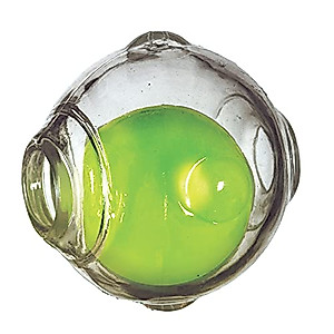 Chase 'n Chomp Dog Amazing Squeaker Ball Toy for Pets, Clear, 3.5 Inch, All Breed Sizes