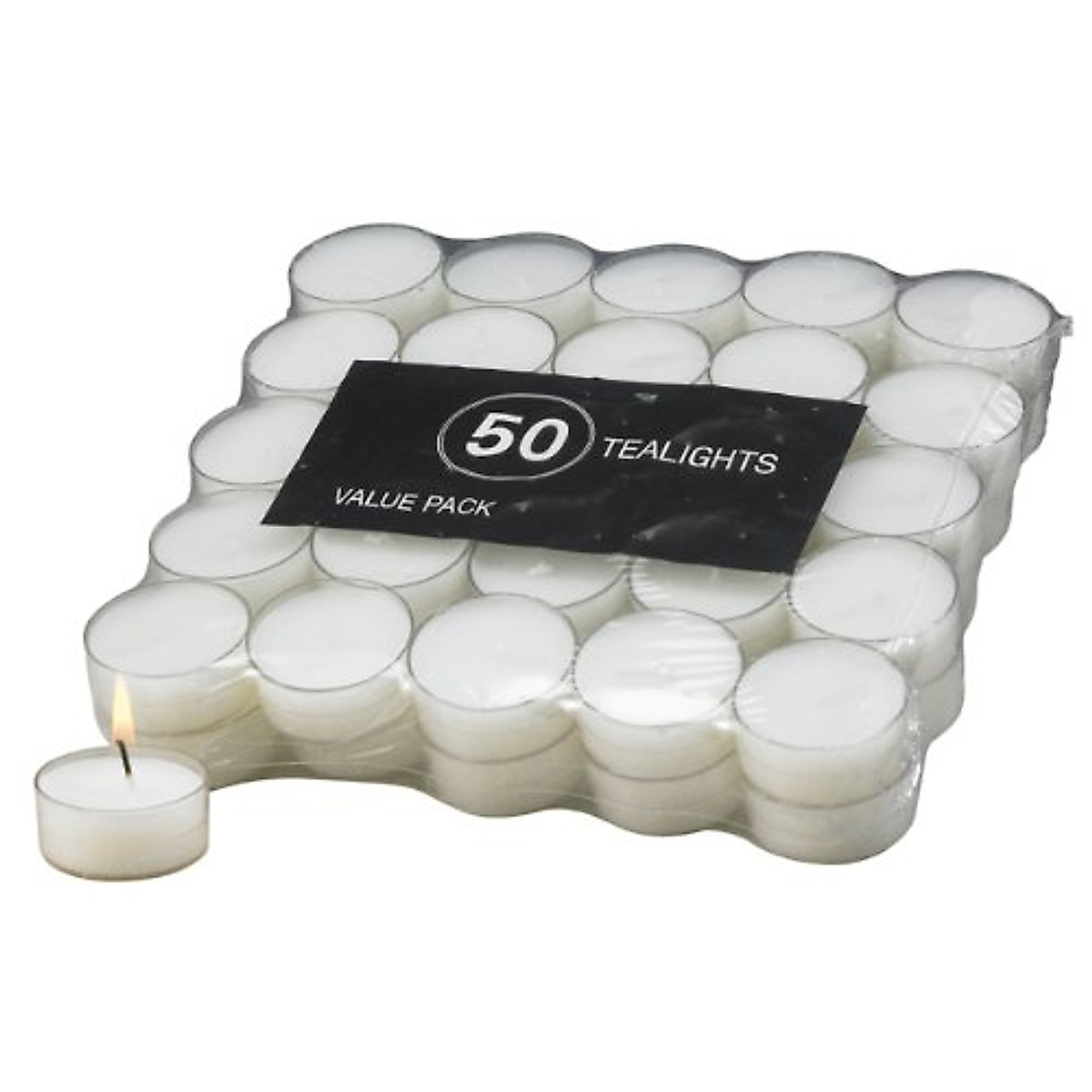 Biedermann Tealights in Acrylic Cups, 50-Count