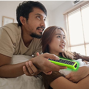 2 Pack Remote case for Samsung TV Controller, Silicone Remote Cover for BN59-01199F Samsung Remote Control, Smart TV Remote Skin Sleeve Glow in The Dark Green and Sky