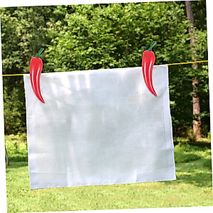 Beatifufu 4Pcs Portable Pepper Shaped Beach Towel Clips Chair Holders for Beach Towels Holiday Pool Accessories Multipurpose Towel Holders for Secure Towel Placement