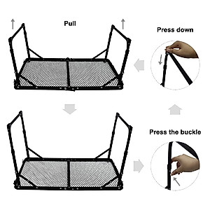 TIYASTUN Camping Table Small Foldable Table Small Folding Table Portable Table Adjustable Folding Table Picnic Table Beach Table Camp Table Grill Table bbq Table
