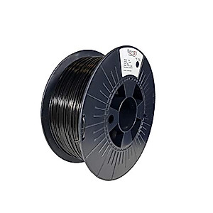 Basics 3D Professional 3D Printer Filament, Black, PLA Bioplastic Composite, 1.75mm, 1.0 Kg, Filament Compatible with Prusa, Creality, FlashForge and Most FDM Printers, Made in USA