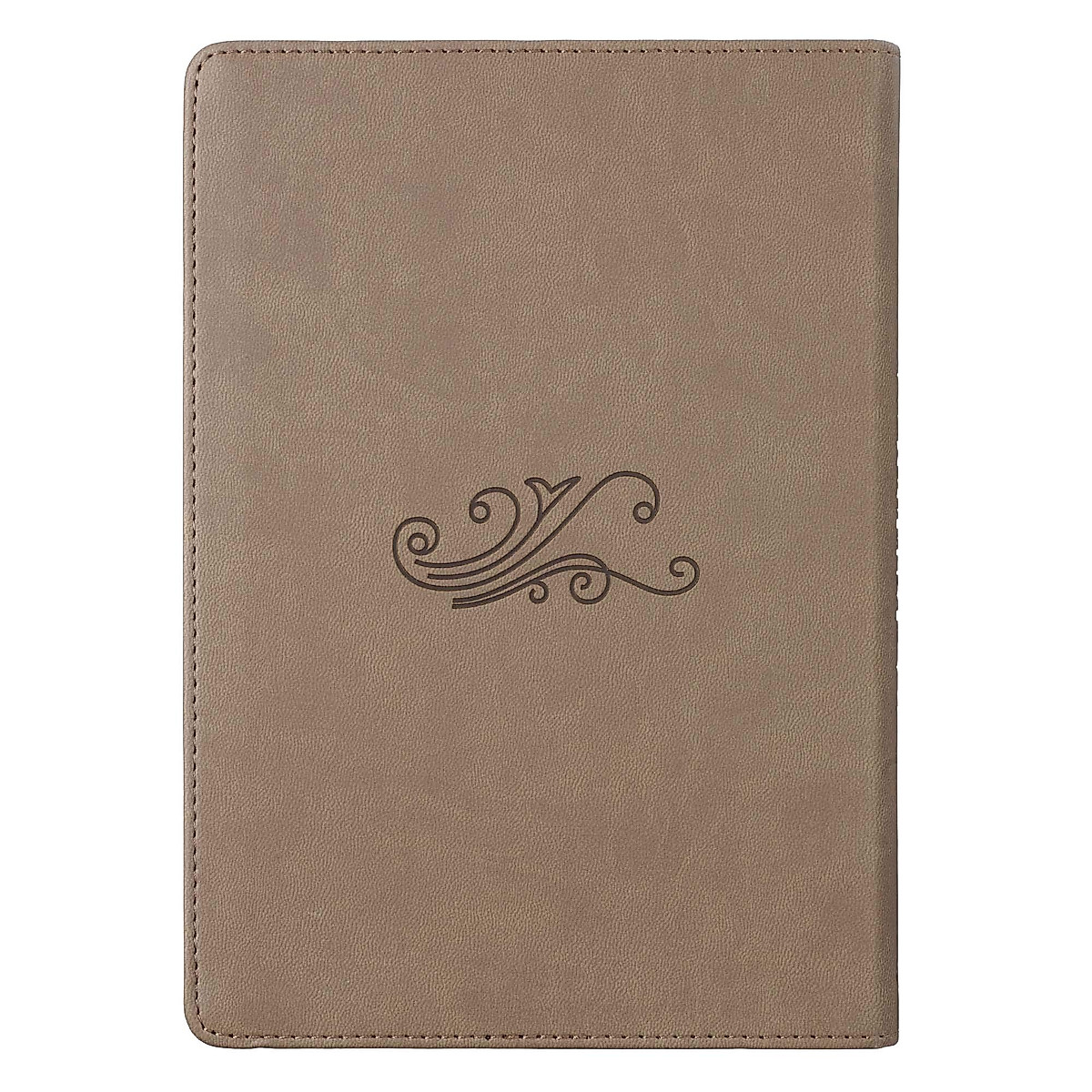 Brown Faux Leather Journal | It is Well With My Soul | Flexcover Inspirational Notebook w/Ribbon Marker and Lined Pages, 6 x 8.5 Inches
