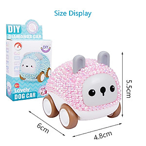 SUNKIM Easter Gifts for Kids,2pcs DIY Painting Keychains Kits with Light for Decoration Easter Arts and Crafts for Kids Ages 8-12