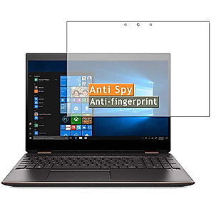 Vaxson Privacy Screen Protector, compatible with HP Spectre x360 15-df0009TX 5KU78PA-AAAA 15.6" Anti Spy Film Protectors Sticker [ Not Tempered Glass ]
