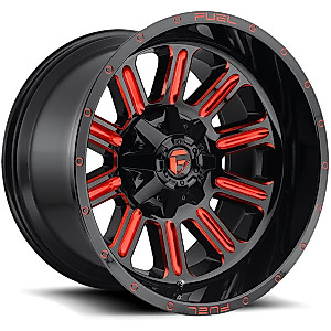 FUEL Hardline NLQ-Gloss MIL RED Wheel with Painted (20 x 9. inches /5 x 114 mm, 1 mm Offset)