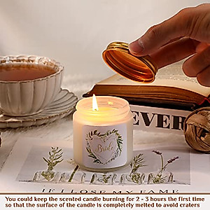 8 Pcs Bridesmaid Candles Gifts Candle Jar Wedding Gift Sea Salt Sage Scented Bridal Proposal Gift Natural Soy Wax Candles Matron Maid of Honor Gift Set for Bridal Shower, Wedding, Bachelor Party