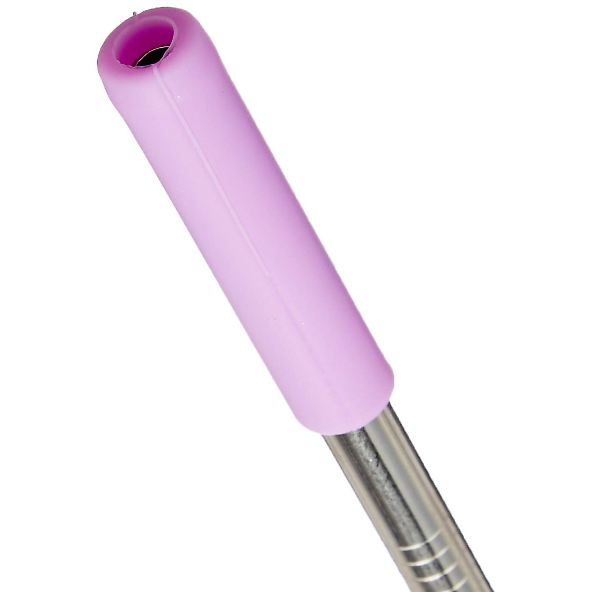 Polkadot Weasel Company Set of 8 Stainless Steel Straws, Silicon Tips, and 2 Cleaning Brushes (10.5 inch w/o travel container)