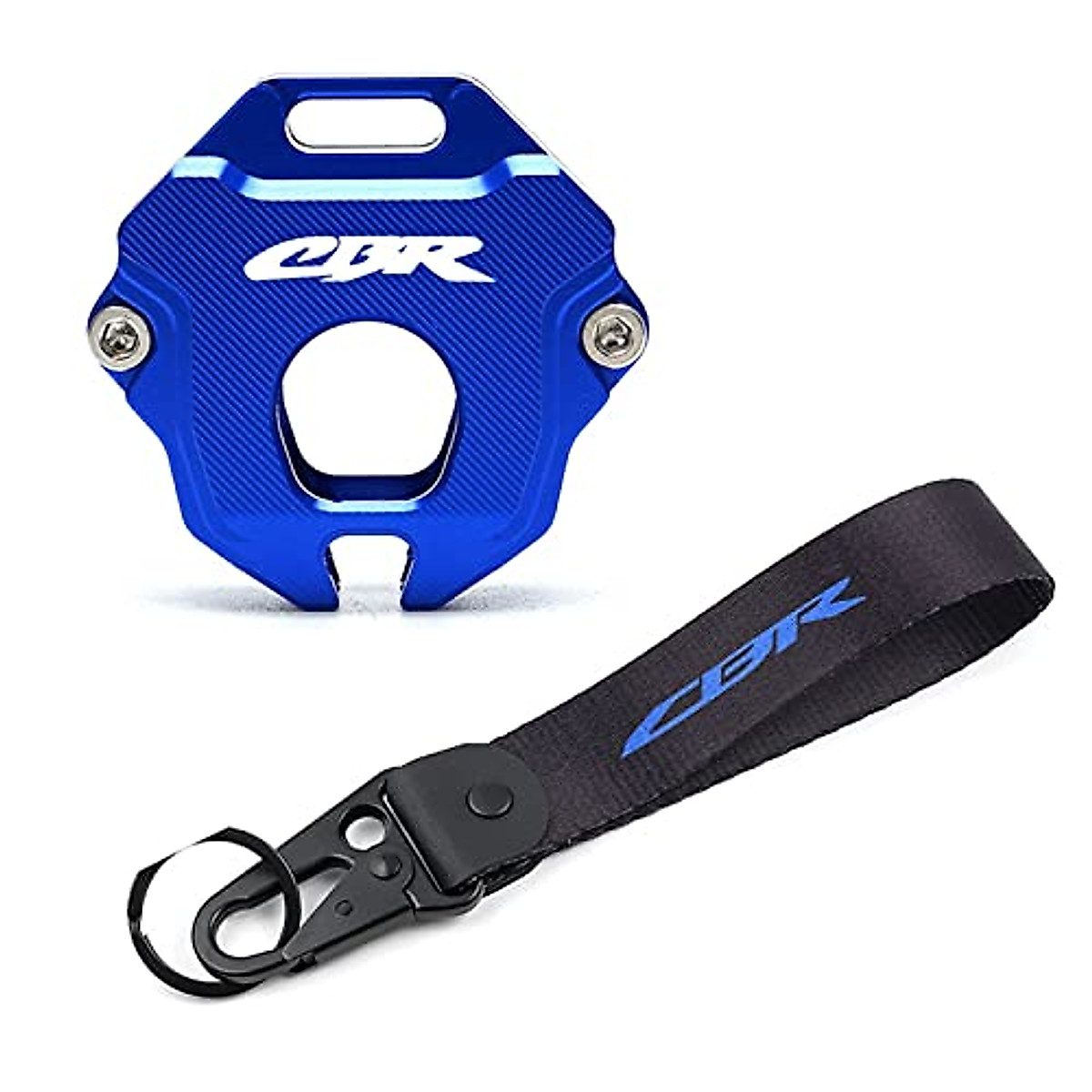 RAEFY Motorcycle Key Cover Keychain for Honda Africa Twin CRF1100 L CB650R CBR 650R 500R 250RR 1000RR CB500X CB1100 CB1000R (Color : Key Chain CB Grey, Size : Normal)