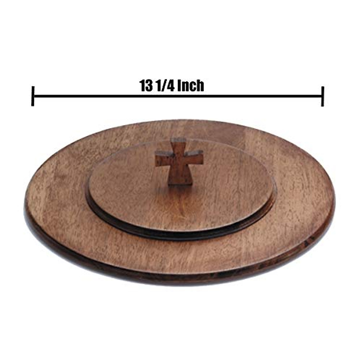 Robert Smith Handcrafted Maple Wood Communion Tray Lid, 13 1/4 Inch