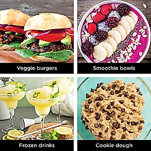 Ninja SS351 Foodi Power Blender & Processor System 1400 WP Smoothie Bowl Maker & Nutrient Extractor* 6 Functions for Bowls, Spreads, Dough & More, smartTORQUE, 72-oz.** Pitcher & To-Go Cups, Silver