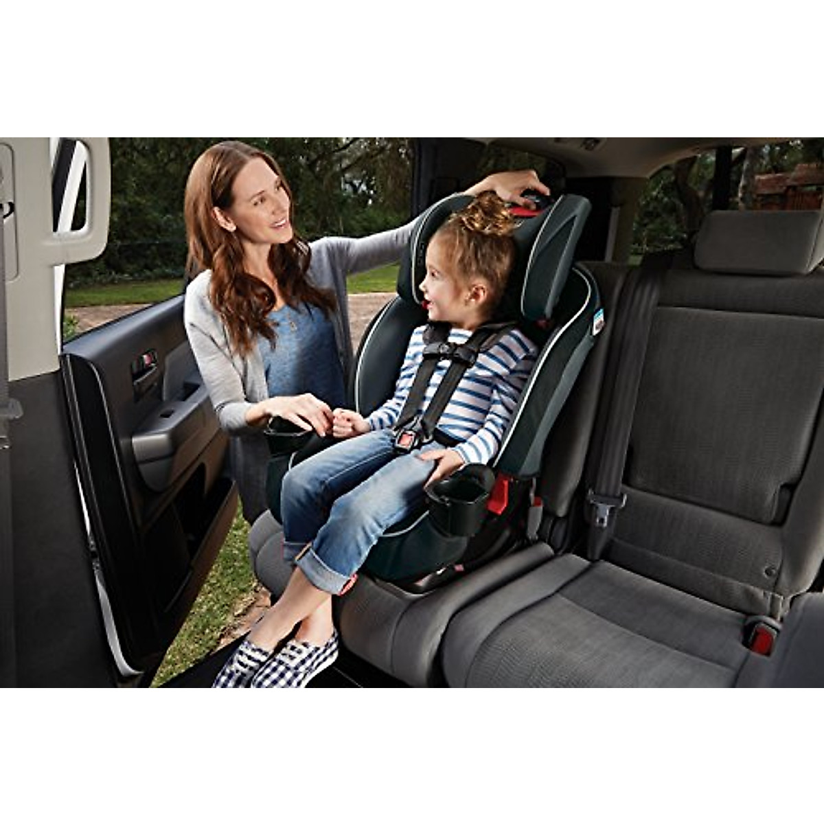 Graco Slimfit 3 in 1 Car Seat | Slim & Comfy Design Saves Space in Your Back Seat, Darcie