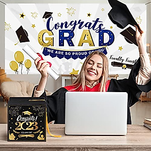 BESTOYARD 2023 Graduation Card Holder Box Congrats Grad Card Box Invitation Card Box Graduation Party Favors 2023 (2023-A)