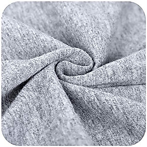 Pharmedoc Pregnancy Pillow Replacement Jersey Cover (Cover Only) for C Shaped Full Body Pillow - Body Pillow Cover Only - Grey