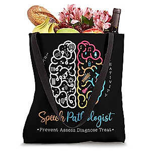Brain of a Speech Pathologist Speech Language Therapy Tote Bag