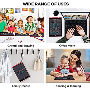 LCD Writing Tablet, Electronic Digital Writing &Colorful Screen Doodle Board, kimystam 12-Inch Handwriting Paper Drawing Tablet Gift for Kids and Adults at Home,School and Office