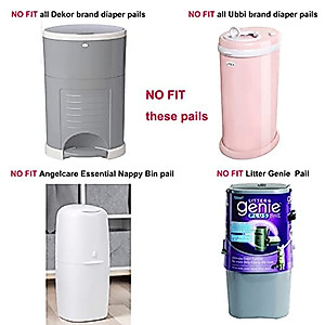 SSZZMM33 Baby Diaper Refills Bags Litter Locker Compatible with Diaper Genie Pails, 1280Count (4Pack)