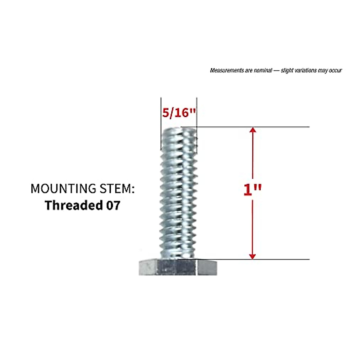 Shepherd Hardware 9733 2-Inch Office Chair Caster, Twin Wheel, 5/16-Inch Threaded Stem Diameter, 75-lb Load Capacity,Black