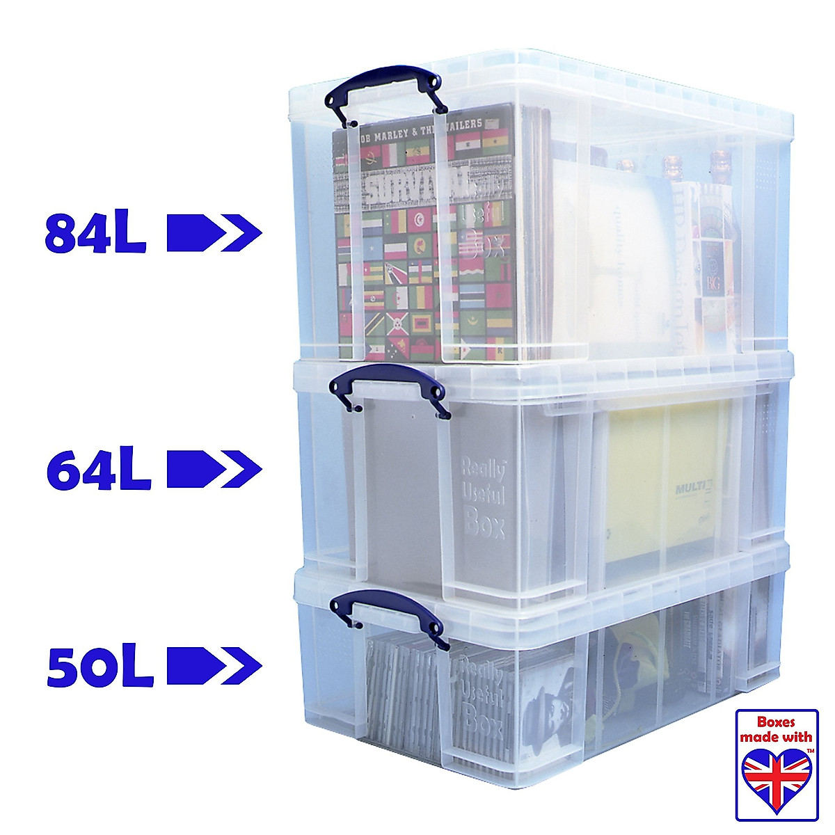 Really Useful Box 64 Litre General Storage - Clear