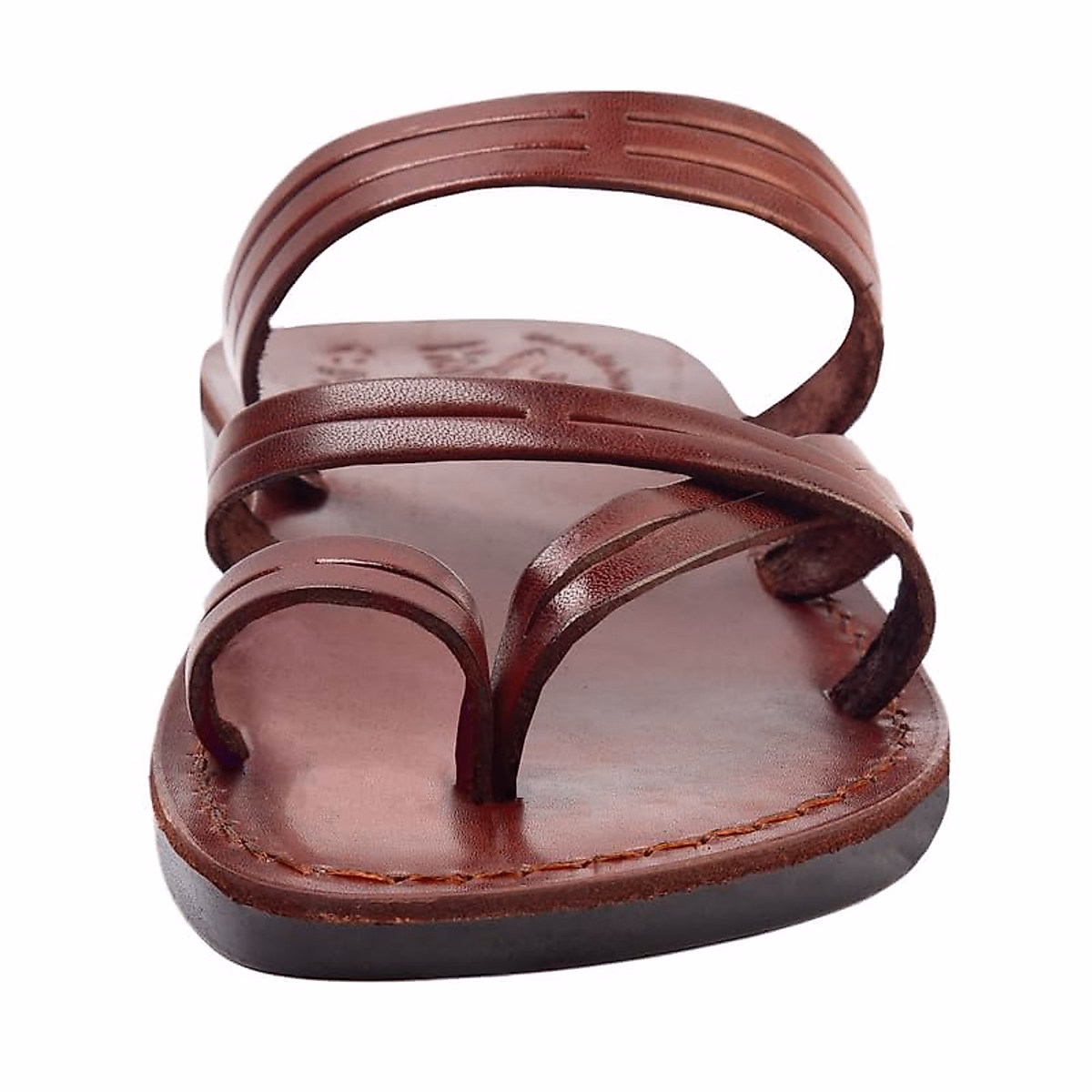 Holy Land Market Men/Women Biblical Jesus Leather Sandals/Slides From Jerusalem (Shepherd's Field)