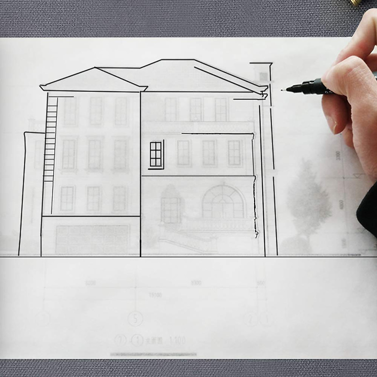 Waybas 100 PCS Tracing Paper, A4 Size Artists Tracing Paper Trace Paper White Translucent Sketching Tracing Paper Calligraphy Architecture Transfer Paper for Pencil Ink Markers (8.5 X 11.5 Inch)