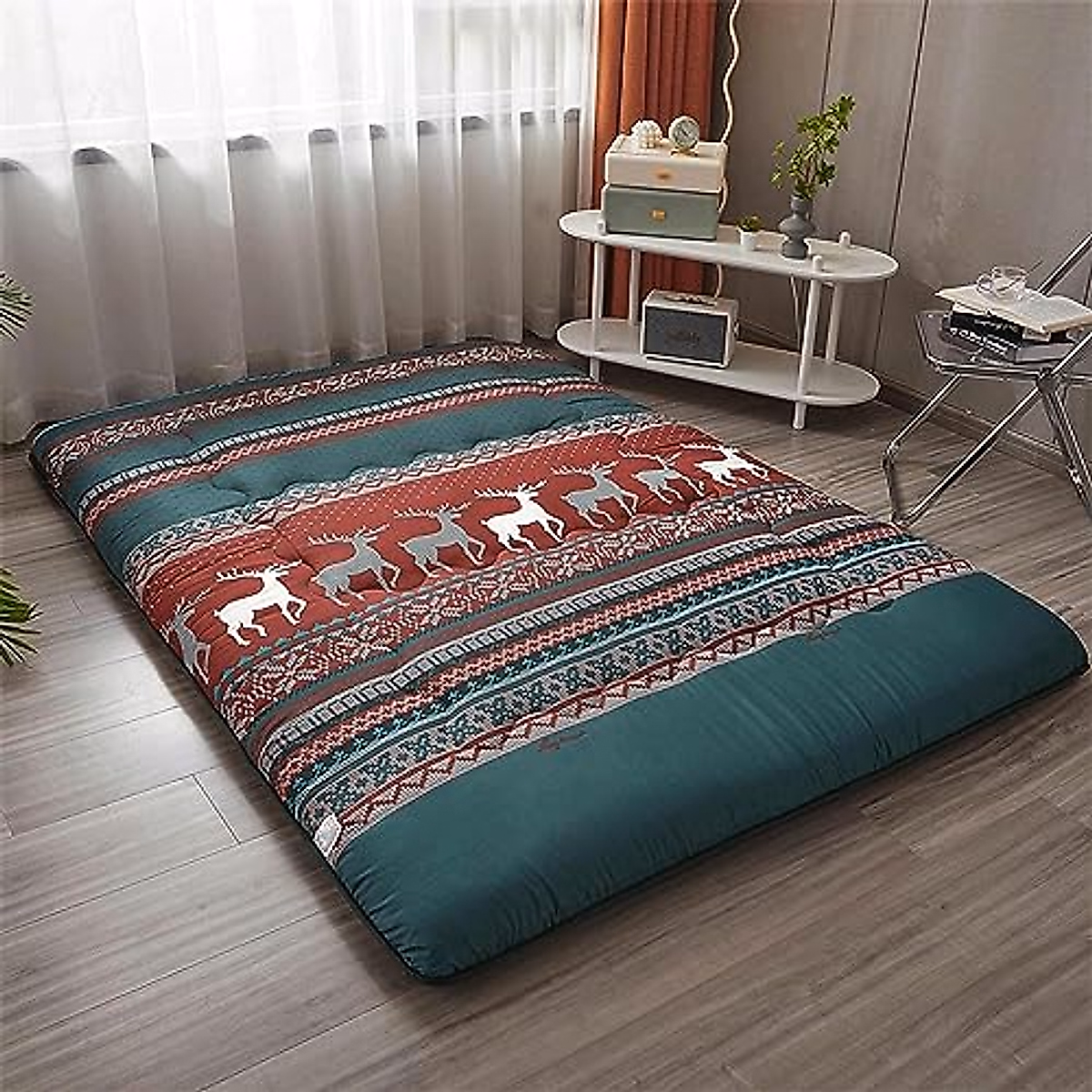 CNAOHGHN Thick Folding Mattress, Single Double Folding Guest Mattress, Thick Foldable Floor Mattress Futon Tatami Sleeping Mat