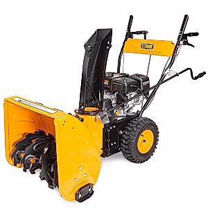 Stark 7HP Power Sweeper Brush Broom/Snow Blower Set Easy Mount Attachment Engine Gas Walk-Behind Sweeper for Leaves, Snow, Dirt, and Gravel