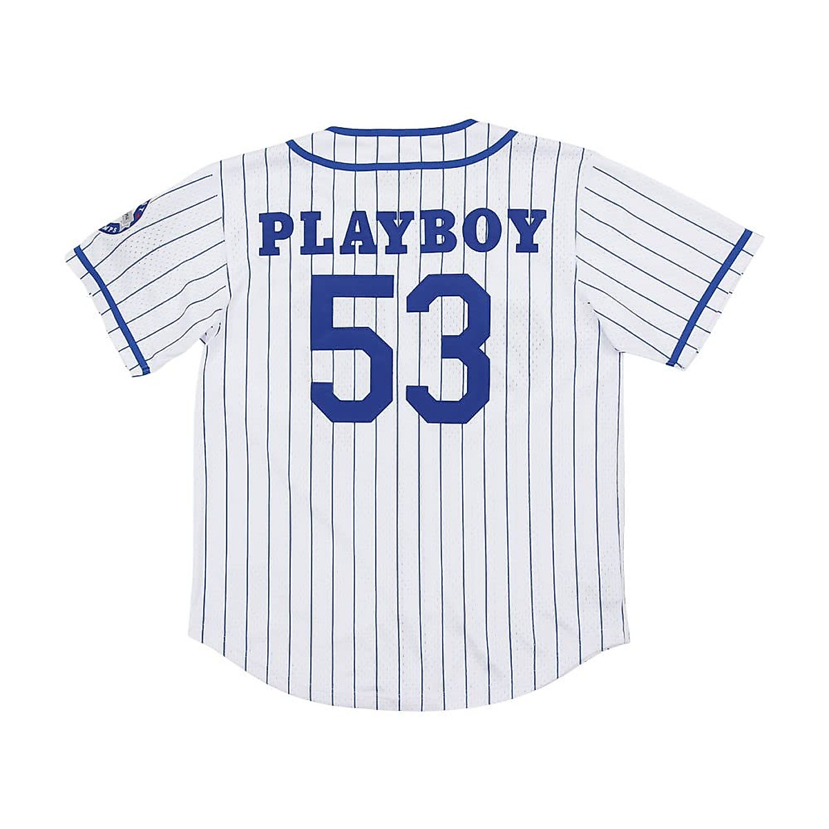 Playboy SO Cal Mesh Button Down Jersey White/Blue