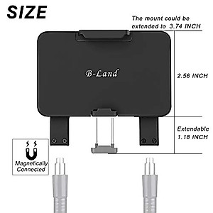 B-Land Phone Holder for Gooseneck Stand, Universal Mobile Phone Mount Phone Clamp (Gooseneck Stand Not Included)