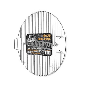 Pit Barrel Cooker Original, Chrome Plated Durable Steel Grill Grate | Hinged Grate Barrel Smoker Accessory | Hang Meat and Grill Vegetables Simultaneously | 18.5 Inches
