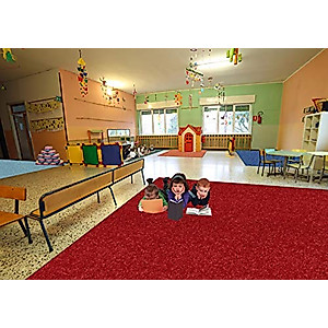 KOECKRITZ Soft and Colorful Kids Classroom Area Rugs (Passes Flammability Pill Test) Many Sizes and Bright Colors to Select from (7' x 9', Royal)
