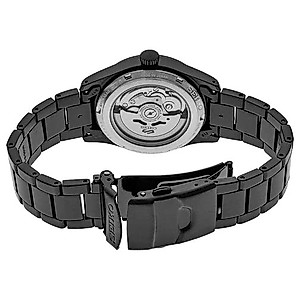 SEIKO Men's Black Dial Stainless Steel Band Automatic Watch