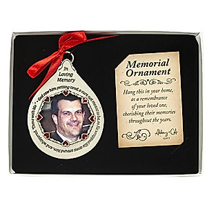 Cathedral Art (Abbey & CA Gift Frame, Loving Memory Man Teardrop Ornament, Pewter