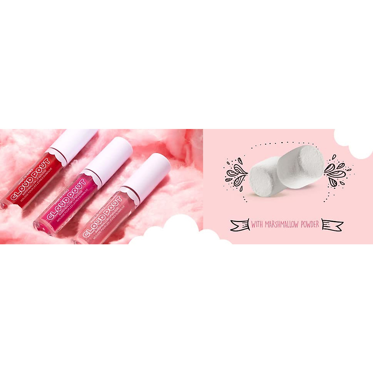 wet n wild Cloud Pout Marshmallow Matte Liquid Lipstick Mousse Hot Pink Don't Sugarcoat It