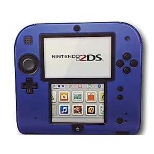 PdP Silicone Protective Case Compatible with Nintendo 2DS – Non-Slip Textured Grip Nintendo 2DS Case – Full Front and Back Protection 2DS Non-Screen Protector – Cute and Modern Colors (Blue)