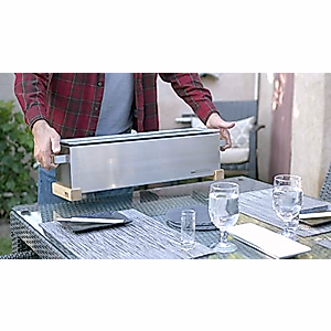 The Bincho Grill GR610S Yakitori Tabletop Charcoal Japanese Style Griller, Robata 24" Made in USA