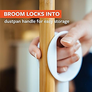 Full Circle Tag Team Easy-Empty Broom and Dustpan Sweep Set