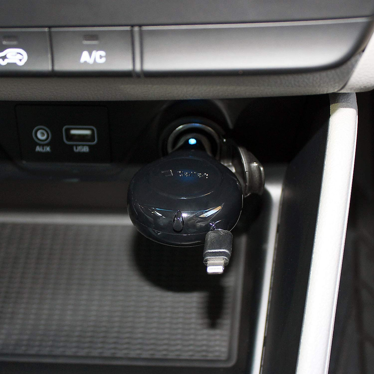 Cellet Retractable iPhone Car Charger with Lighting Cable (Apple MFI Certified) 10-Watt Compatible with iPhone 14 Pro Max Plus Mini SE 13 12 11 Xr Xs X 8 7 6 5 iPad, iPad Pro, iPad Air, iPad Mini