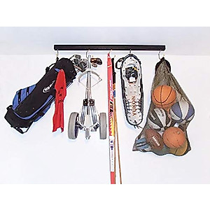 Titan Track Adjustable Overhead Bike Storage Rack (50" length) 50lbs. per hook Plus1 additional hook per track free