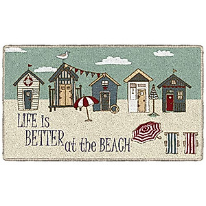 Brumlow MILLS Better at The Beach Indoor or Outdoor Area Rug for Kitchen, Bedroom Door Mat, Entryway Rug, 20" x 34"
