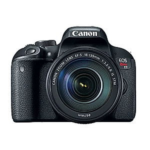 Canon EOS Rebel T7i DSLR Camera with 18-55mm Lens - Black (Renewed)