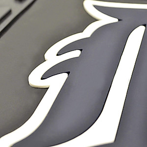 FANMATS 12287 NCAA Miami Hurricanes Back Row Utility Car Mats - 2 Piece Set, 14in. x 17in., All Weather Protection, Universal Fit, Deep Resevoir Design, Molded Team Logo