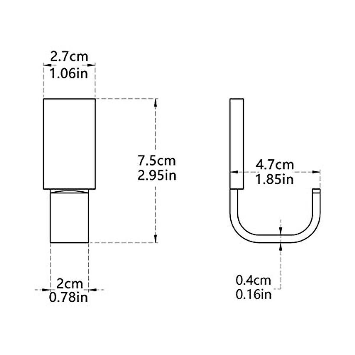 Flybath Coat Hook Antique Brass Towel Robe Hooks for Bathroom Kitchen Shirt Holder Wall Mounted Brushed Bronze 2 Pack