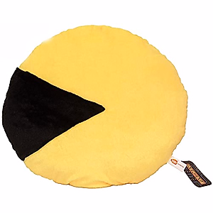 13" Pacman Plush Pillow, Pacman Cushion Decorative Throw Pillows, for Sofa Couch Home Office Bed Car (Yellow) …