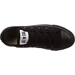 Converse Unisex Chuck Taylor All Star Low Top Black/Black Sneakers - 7 B(M) US Women / 5 D(M) US Men