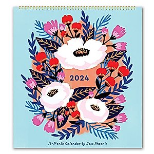 High Note 2024 Monthly Wall Calendar Planner by Jess Phoenix, 16-Month: September 2023 - December 2024, 11" x 12"